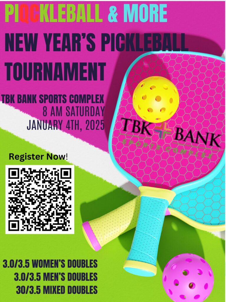 PiQCkleball & More New Year's Pickleball Tournament - TBK Bank Sports ...